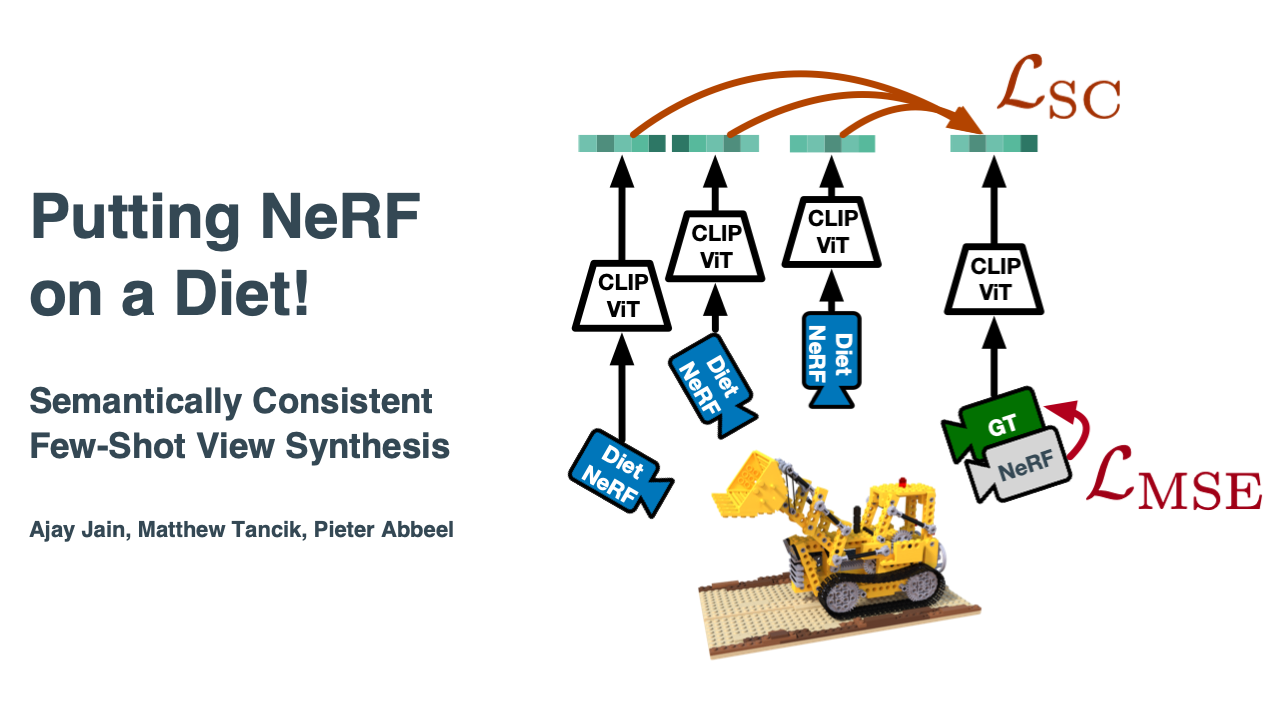 Putting NeRF on a Diet: Semantically Consistent Few-Shot View Synthesis